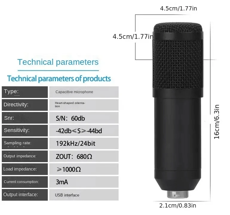 Professional USB Microphone Kit with Advanced Chipset for Streaming ...