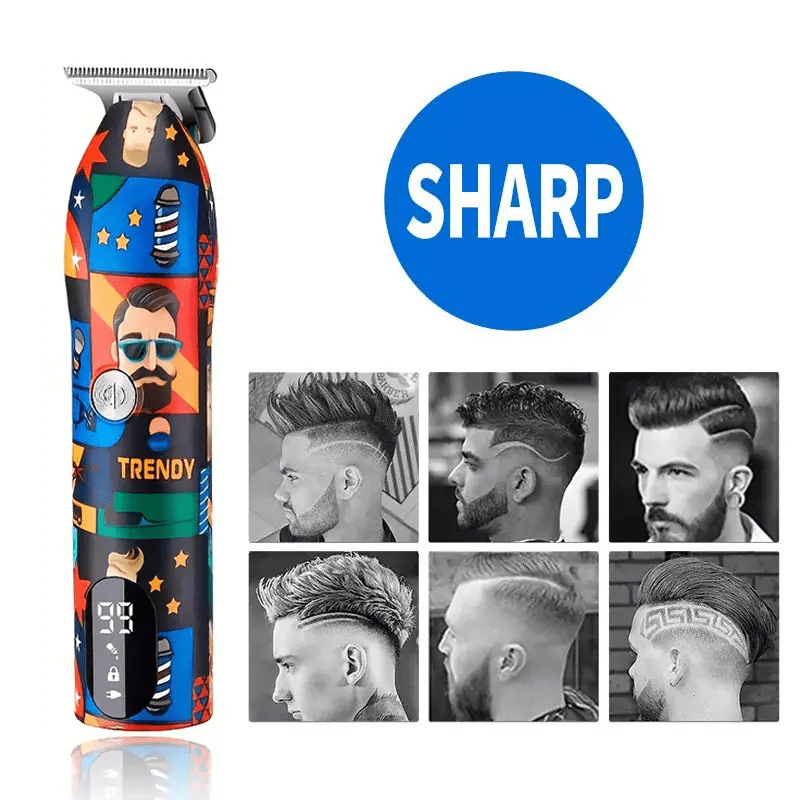 Professional Graffiti Hair Cutting Machine Kits Zero Gap T Blade ...