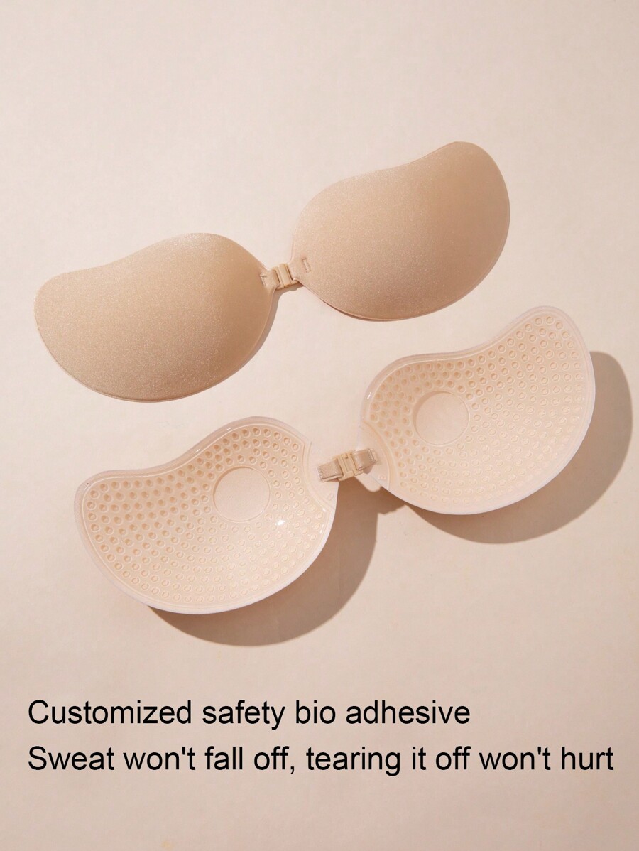 1pc Classic Mango Shaped Self-adhesive Push-up Bra Cups, Skin Color ...