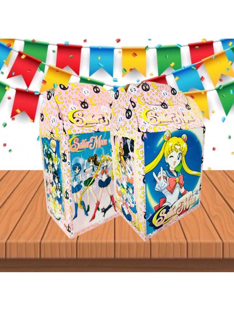 60 Sailor Anime Sweets Girl Birthday Party Bonus Volo Bolo Box ...