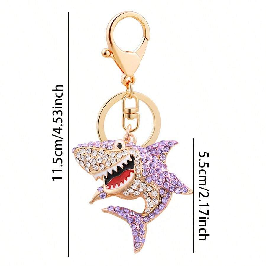 Sleek Shark-shaped Keychain | SHEIN USA