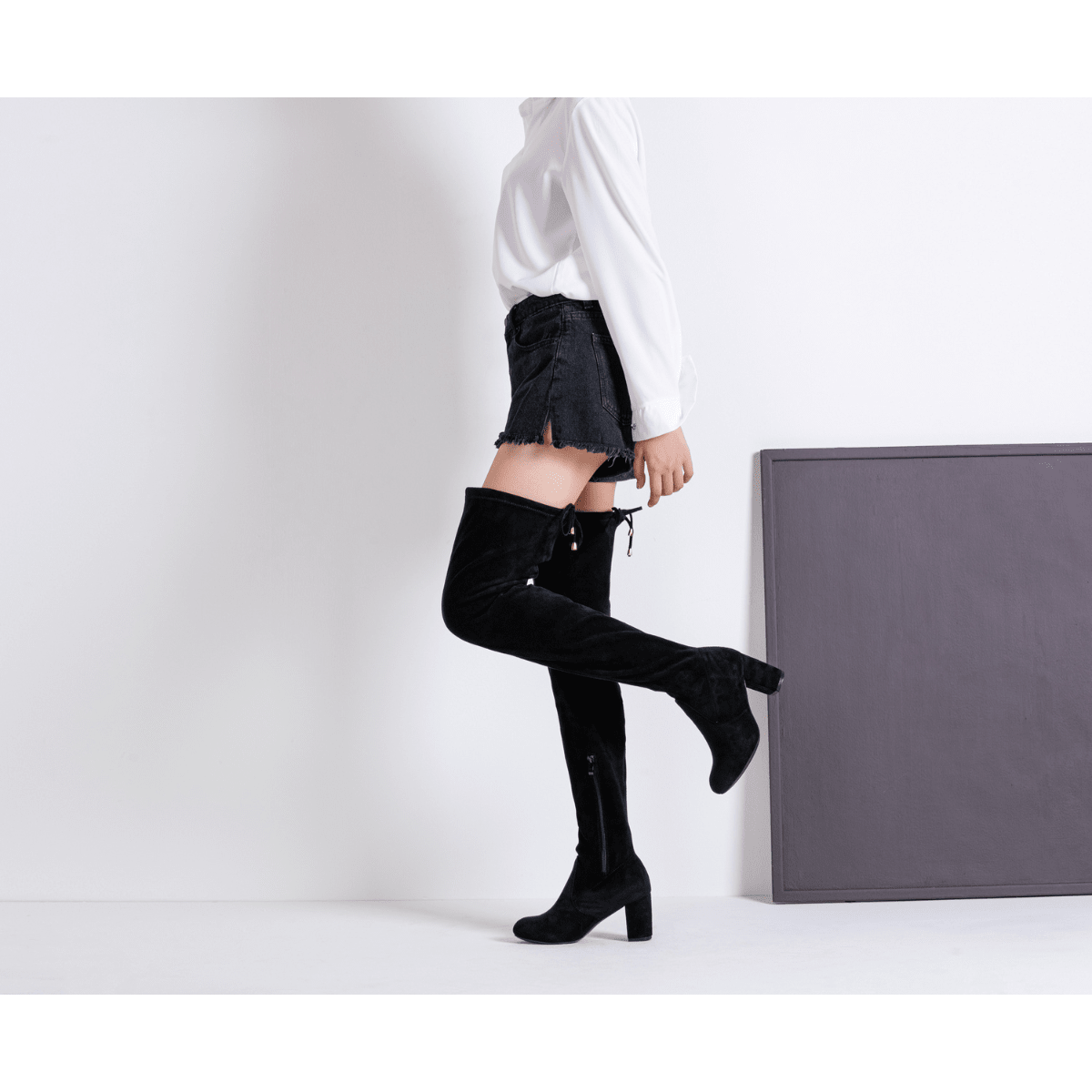 Women's 992 Thigh High |Over The Knee Boots Suede Long Boot With Inner ...