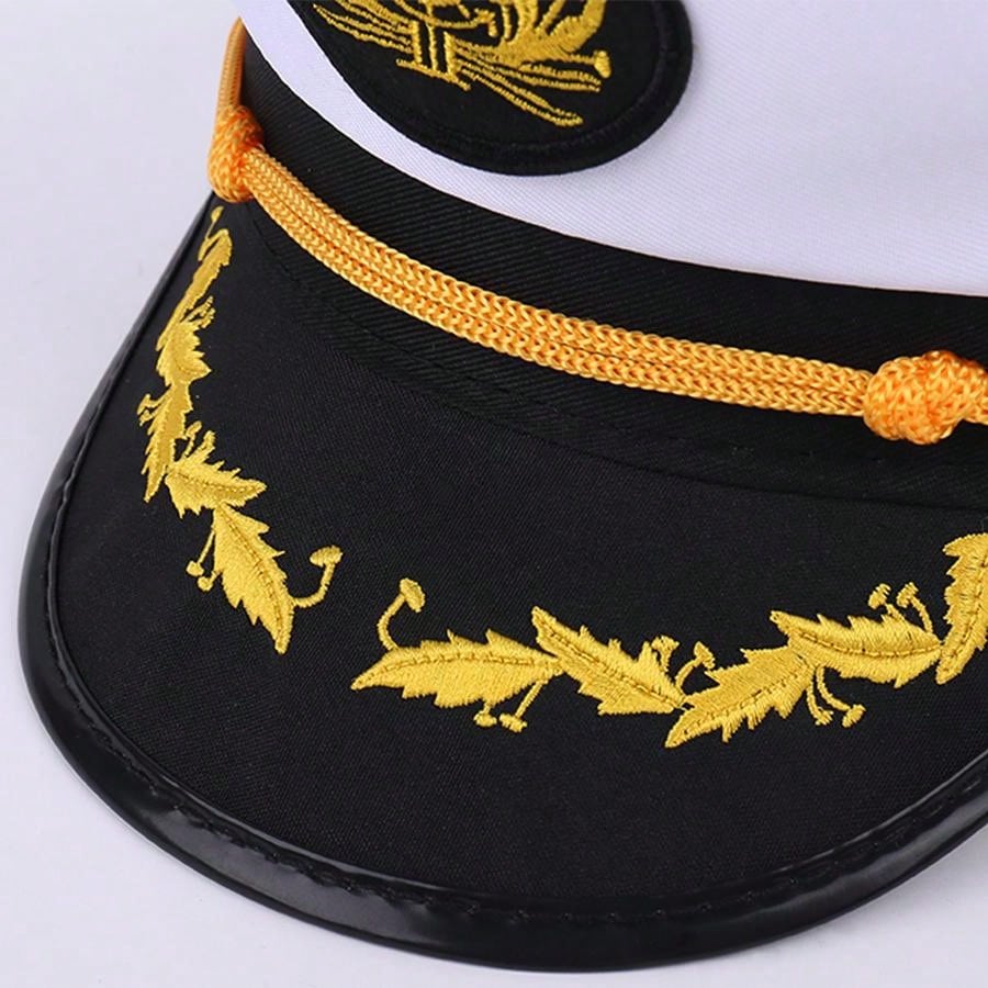 Festival Party Embroidered Badge Yacht Captain Cap For Banquet ...