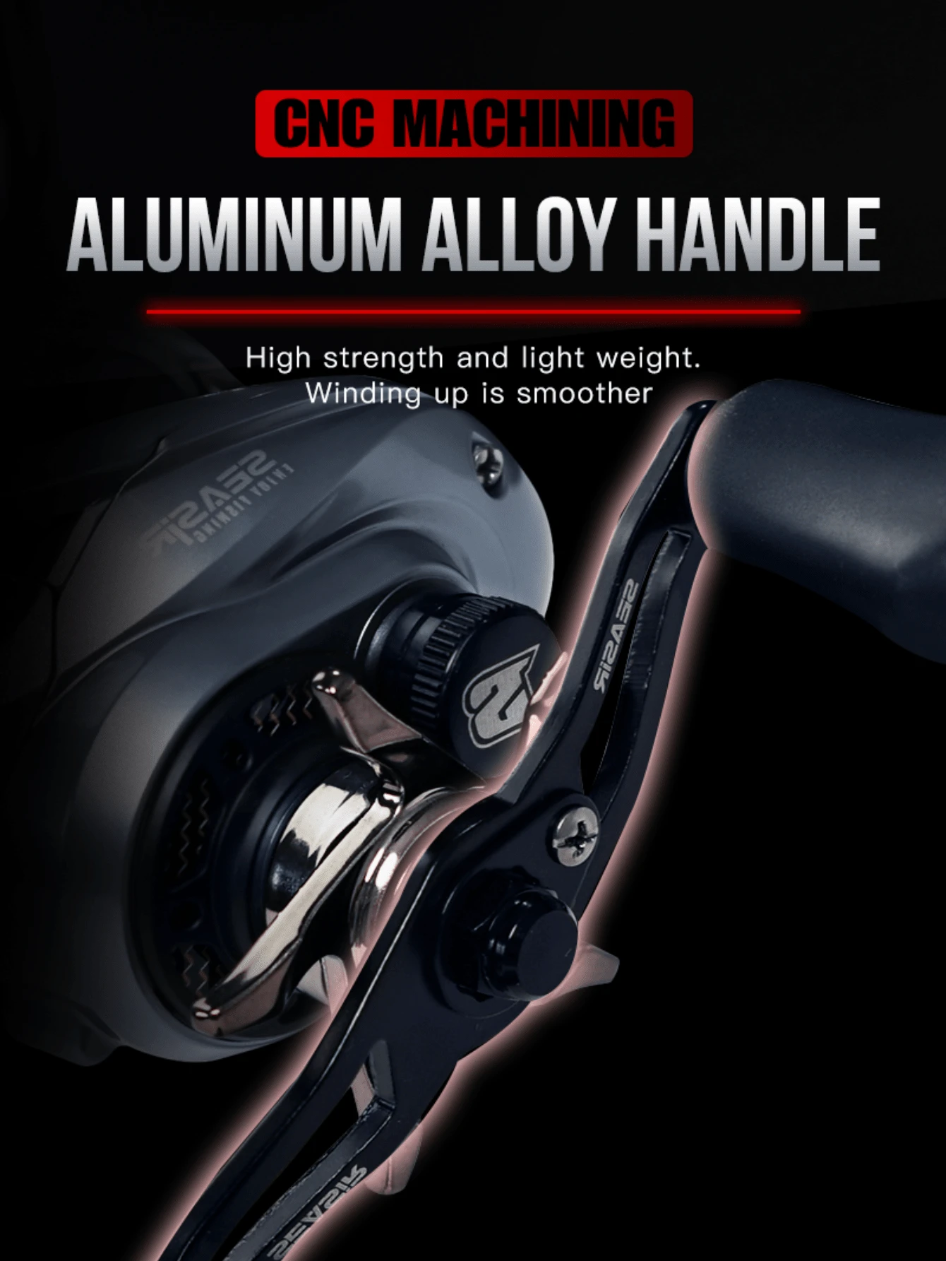 SEASIR SEASIR M800 Universal Baitcasting Fishing Reel 7.1:1 High Speed ...