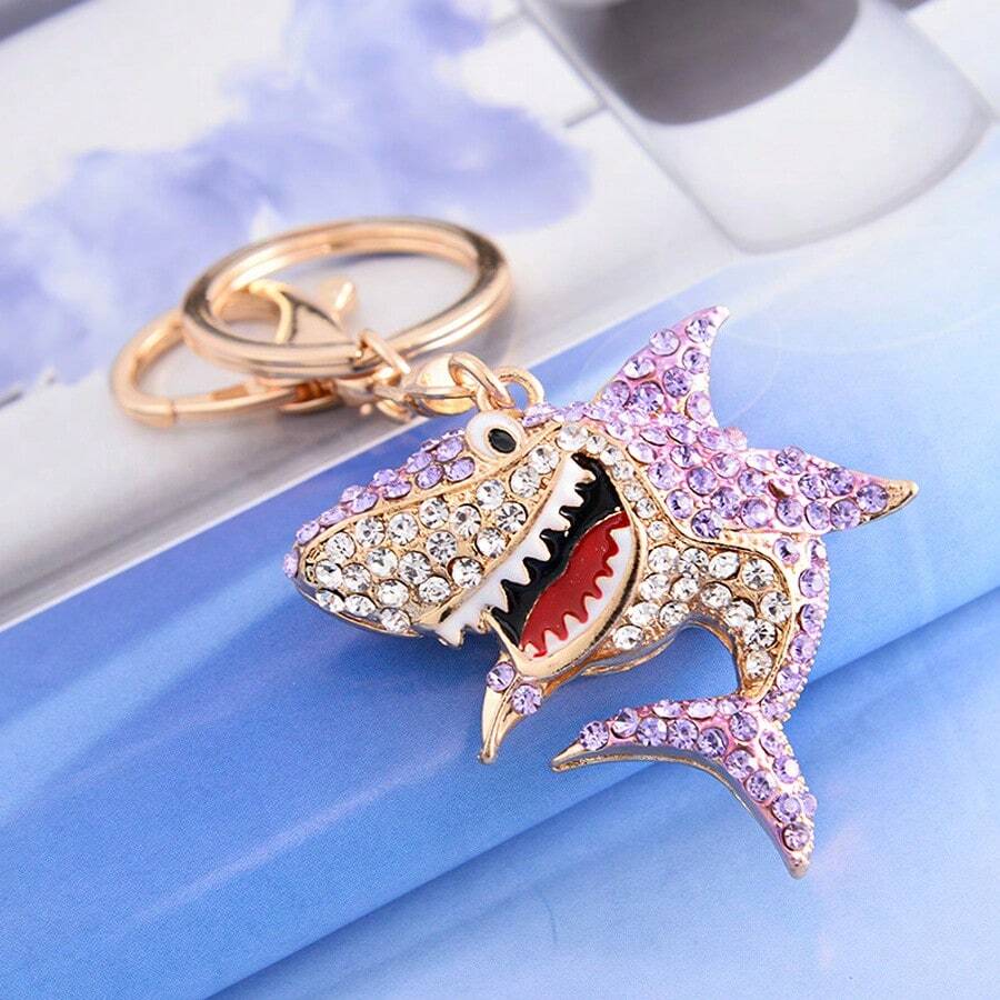 Sleek Shark-shaped Keychain | SHEIN USA