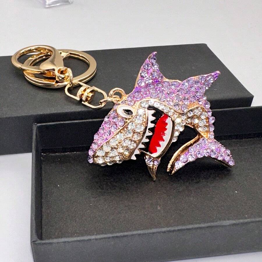 Sleek Shark-shaped Keychain | SHEIN USA