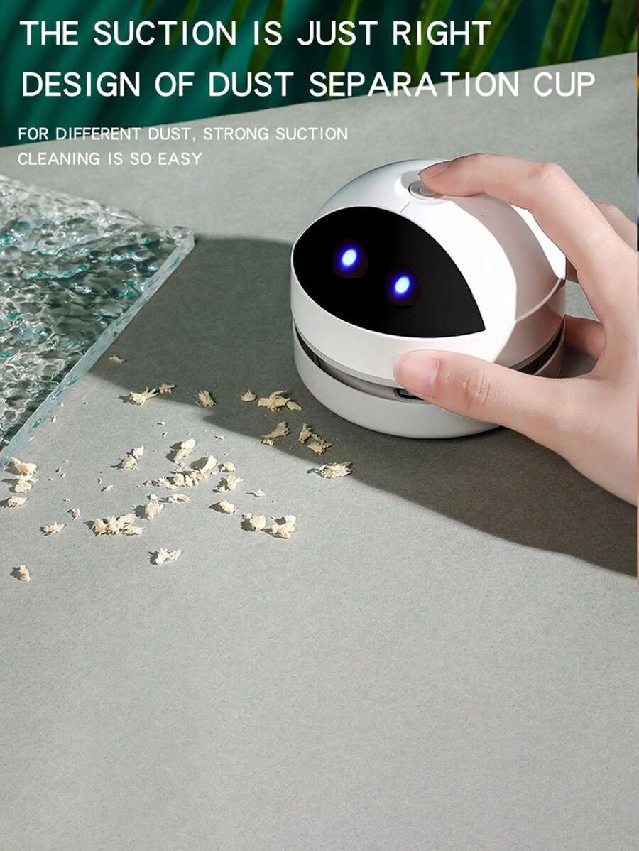 Mini Desktop Vacuum Cleaner Cordless Portable Dust Collector For ...