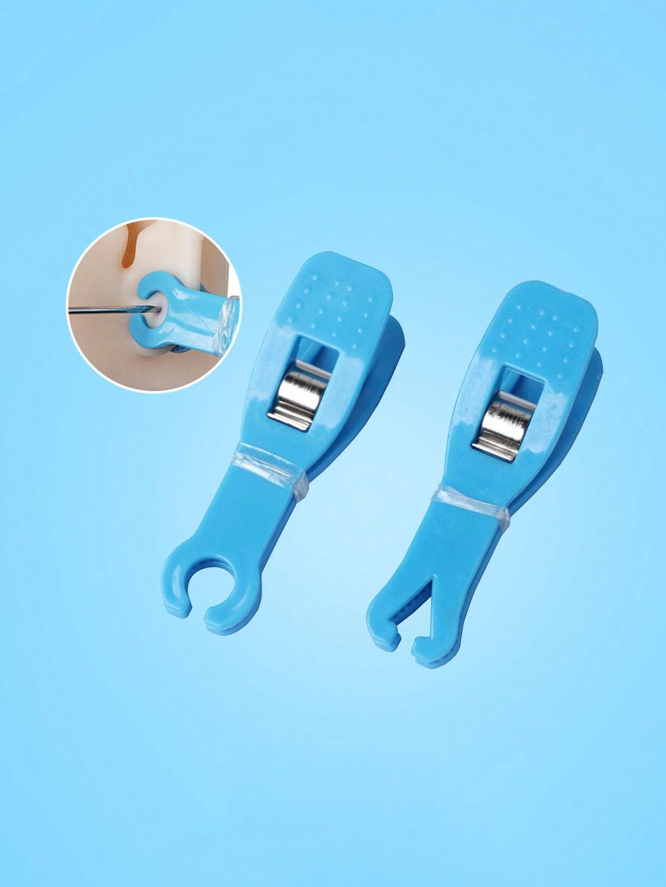 2pcs Mixed-plastic Puncture Tool With Elastic Band For Increase ...