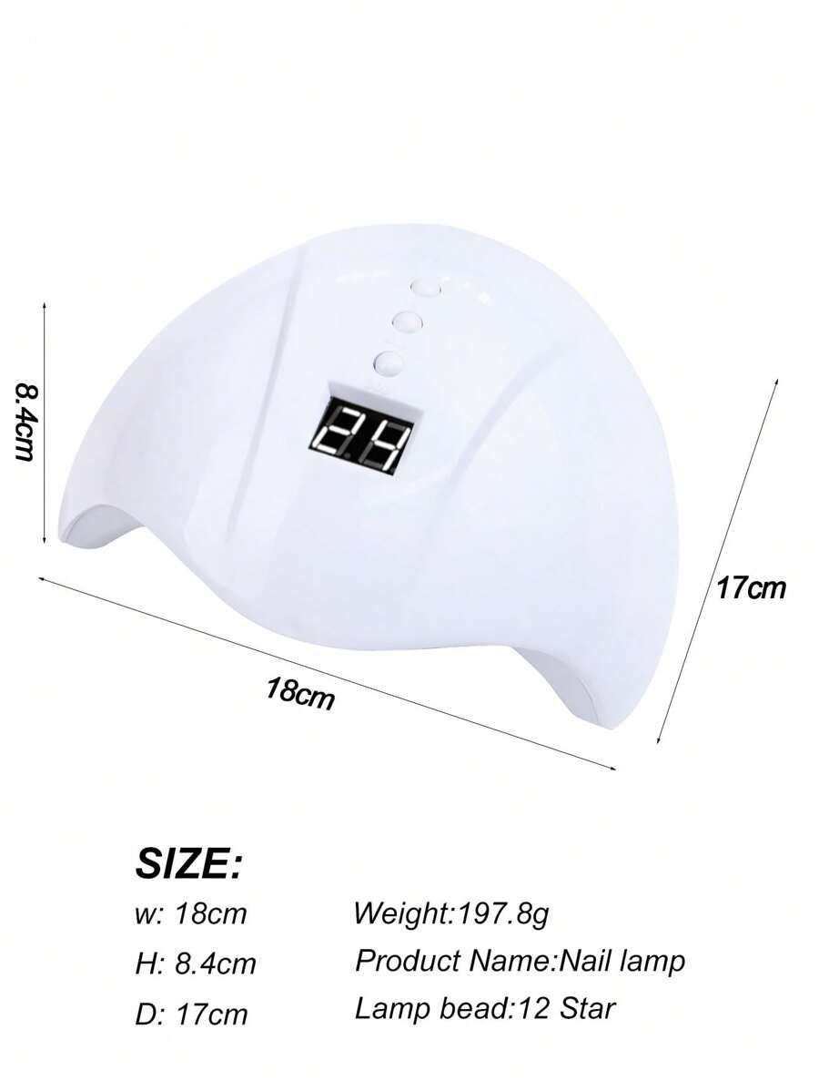 Smart Sensor Non-Blacken Non-Stinging Led Nail Lamp, Gel Curing Light ...