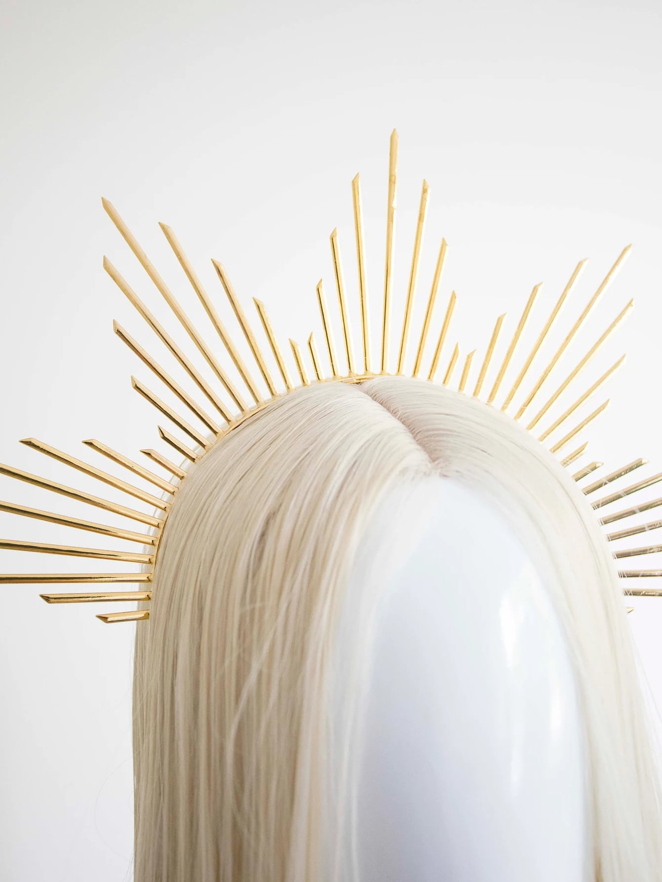 Large Gold Metal Sun Crown - Panmilli | Goddess Headpiece | Queen Crown ...