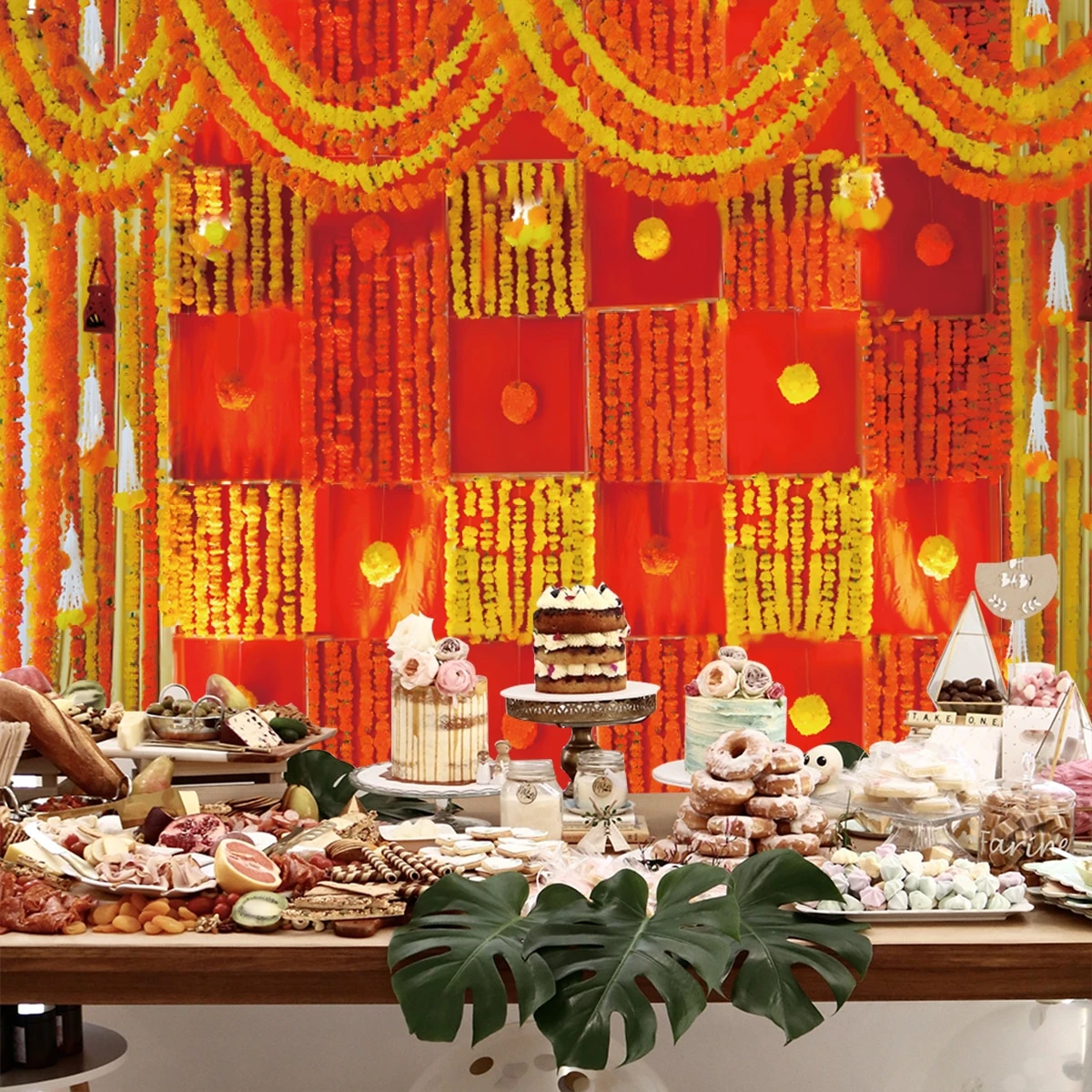 6x4ft Pooja Photography Backdrop Puja Ganpati Pooja Traditional Mehndi ...