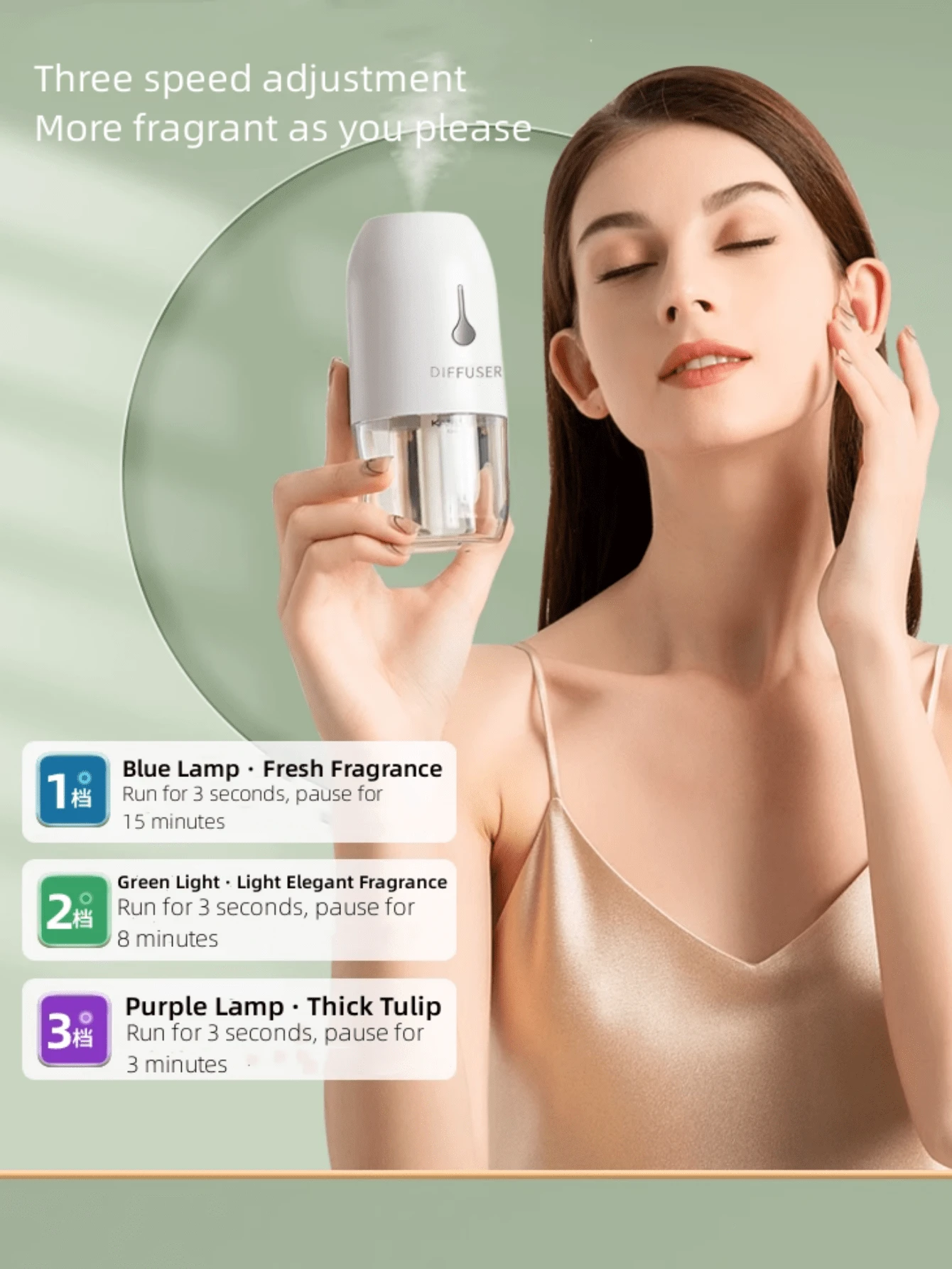 1pc Home Aroma Diffuser Machine Automatic Fragrance Sprayer For Long-lasting Room Air Freshening ...