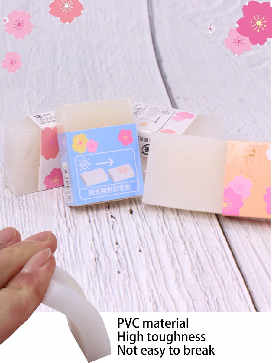 3 Pack Kids Erasers, Correcting Tool Pencil Eraser, Cute Eraser Color ...