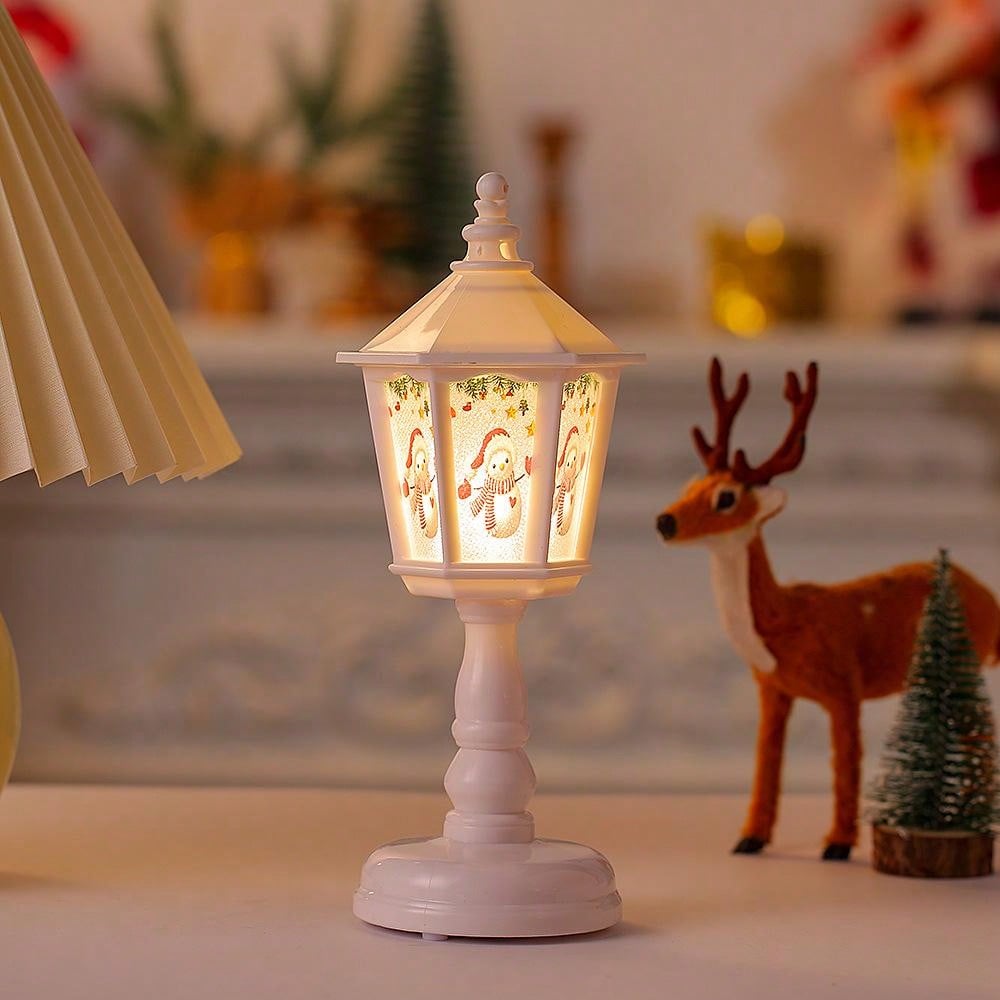 Hexagonal Table Lamp - White Snowman | SHEIN USA