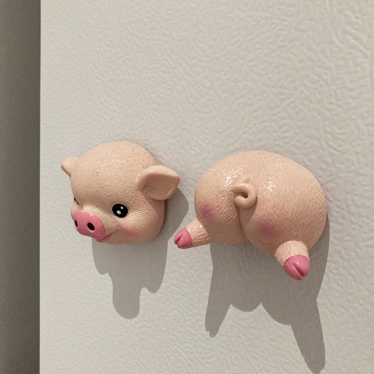 Cute Cartoon Animal Pig Fridge Magnet, Pig Head & Butt Shaped Funny ...