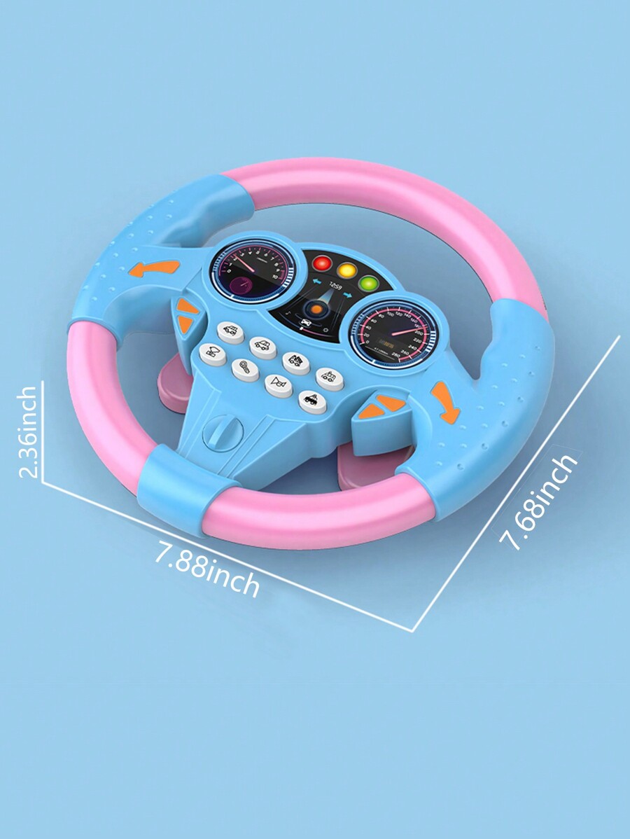 Simulated Portable Driving Steering Wheel With Light And Music Sound ...