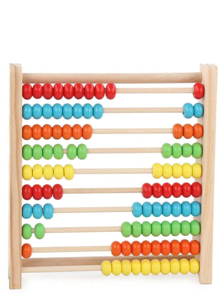 Cartoon Themed 10 Rods Wooden Bead Abacus For Student | SHEIN