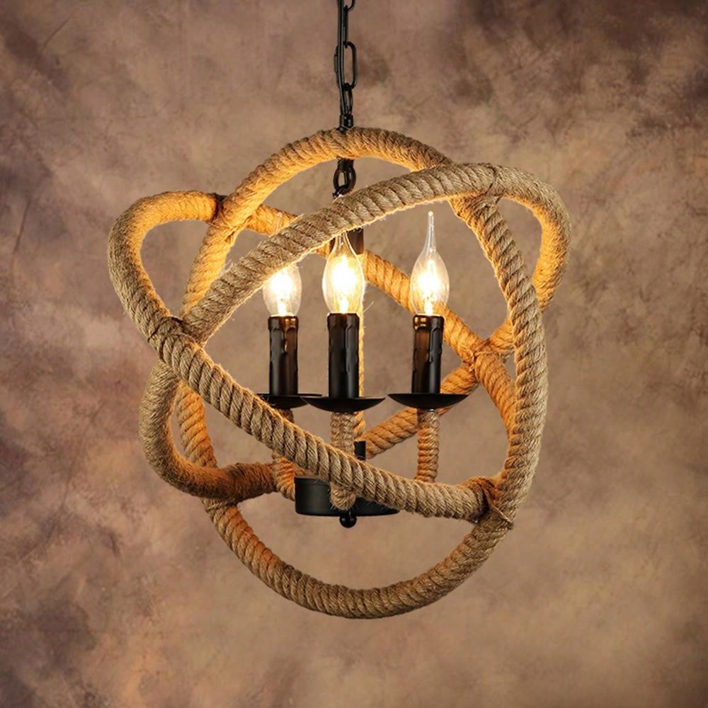 American Country Style Pendant Light Rustic Vintage Creative Iron And ...