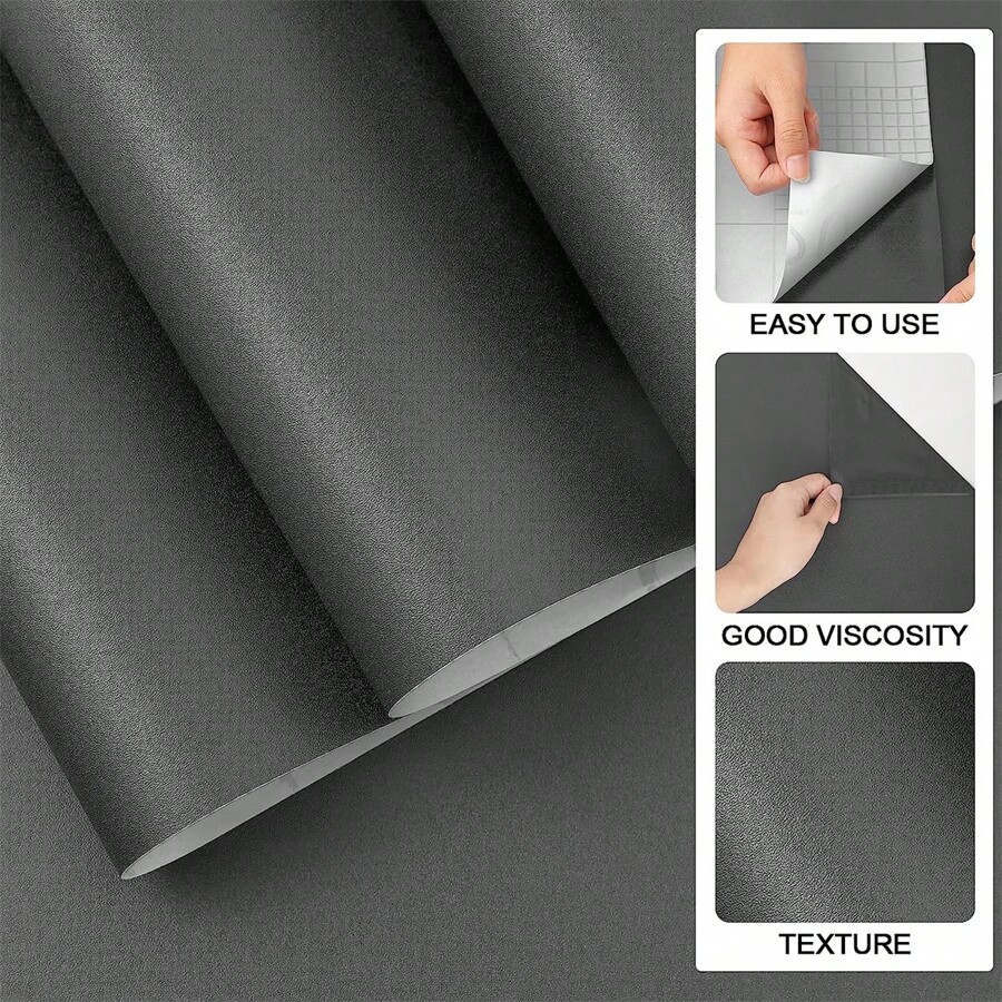 1 Roll,Grey Wallpaper Self Adhesive Peel and Stick Wall Pattern for ...