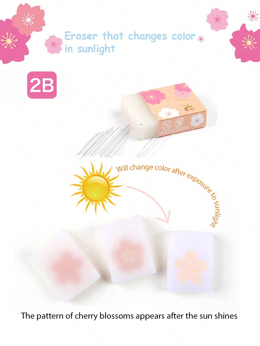 3 Pack Kids Erasers, Correcting Tool Pencil Eraser, Cute Eraser Color ...