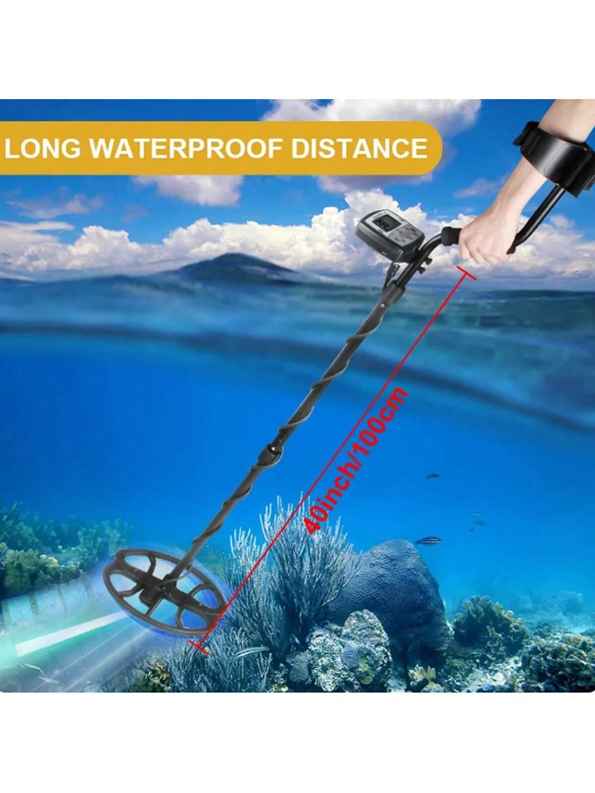 Tc-800 Metal Detector, High Sensitivity Professional Gold Detector, Vlf ...