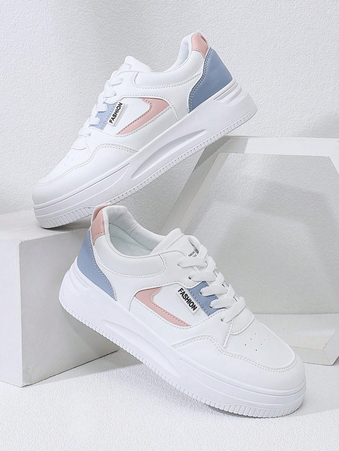 New Style Woman Shoes Low Cut Lace-Up Sport White Shoes Ladies ...