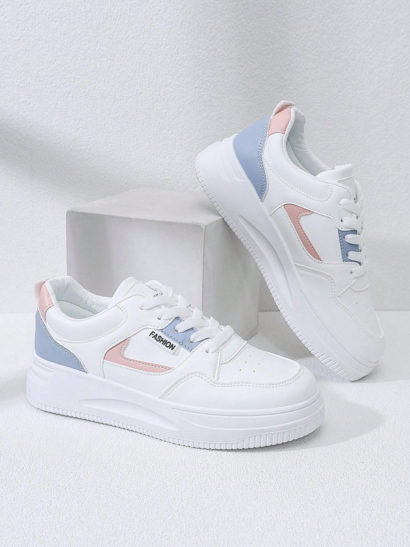 New Style Woman Shoes Low Cut Lace-Up Sport White Shoes Ladies ...