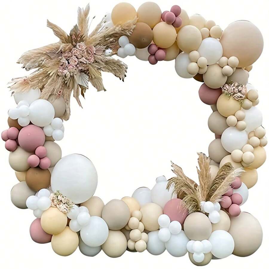 150pcs 5/10/12 Inch Latex Balloons In Skin Color, White And Pink For ...