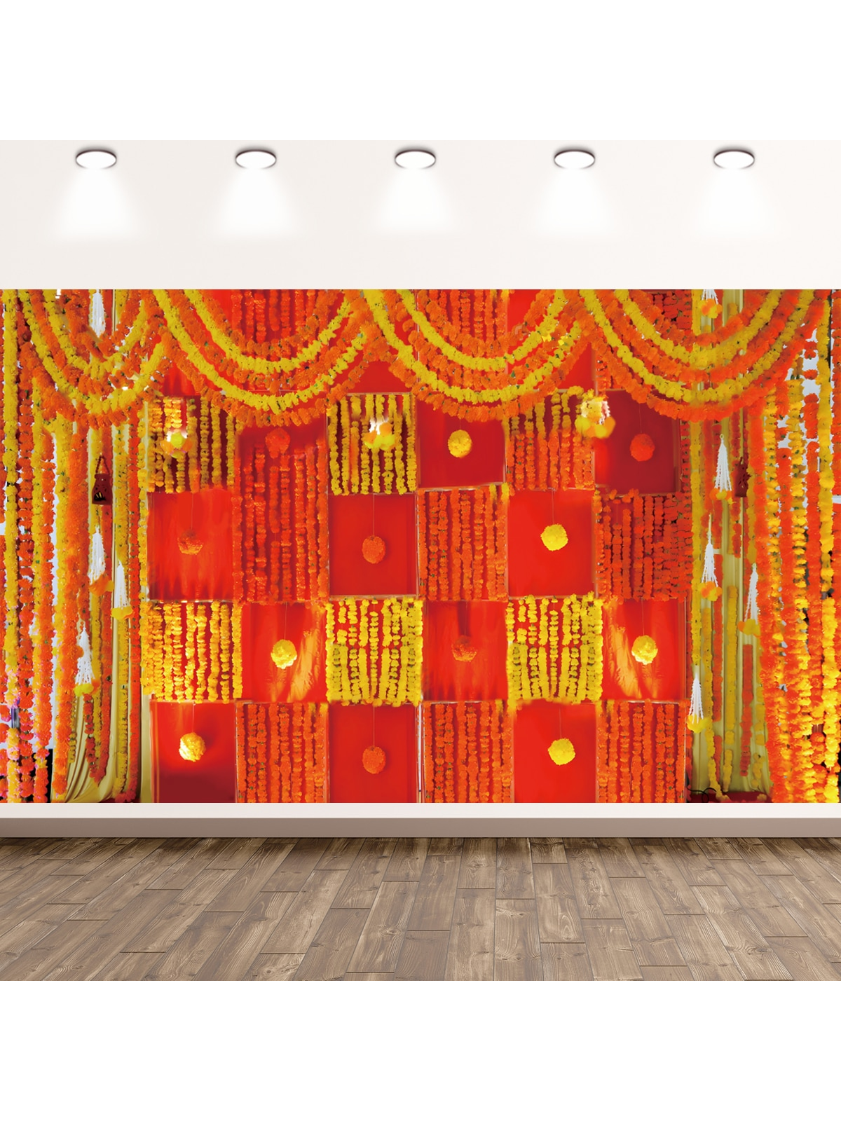 6x4ft Pooja Photography Backdrop Puja Ganpati Pooja Traditional Mehndi ...