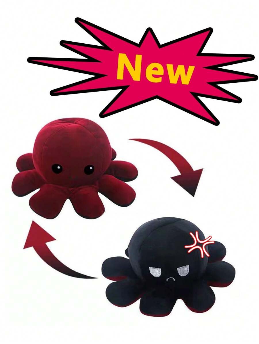 Reversible Octopus Plush Toy, Flip The Octopus Inside Out & Get A New ...
