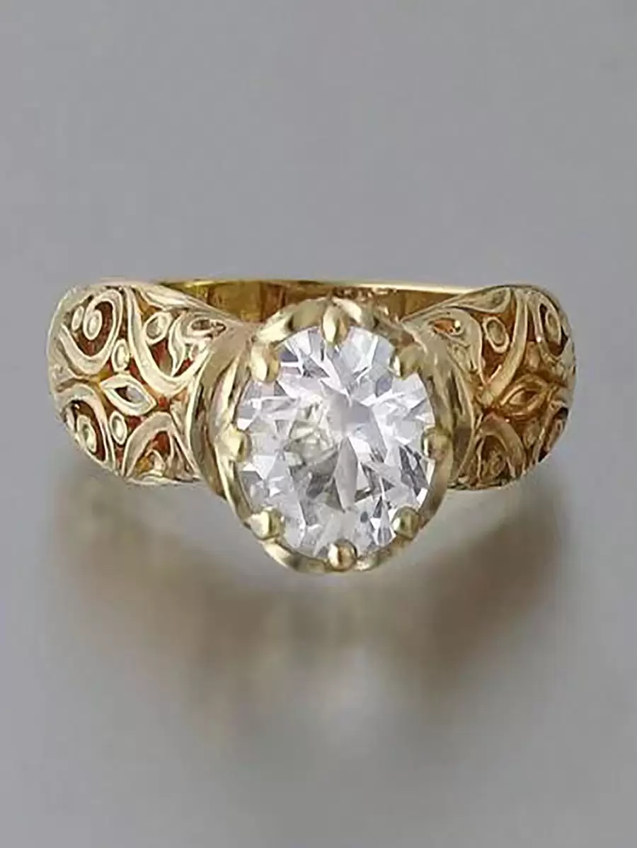 1pc Delicate White Hollow Out Flower Pattern Ring, Minimalist Design, Party Event Gift | SHEIN USA