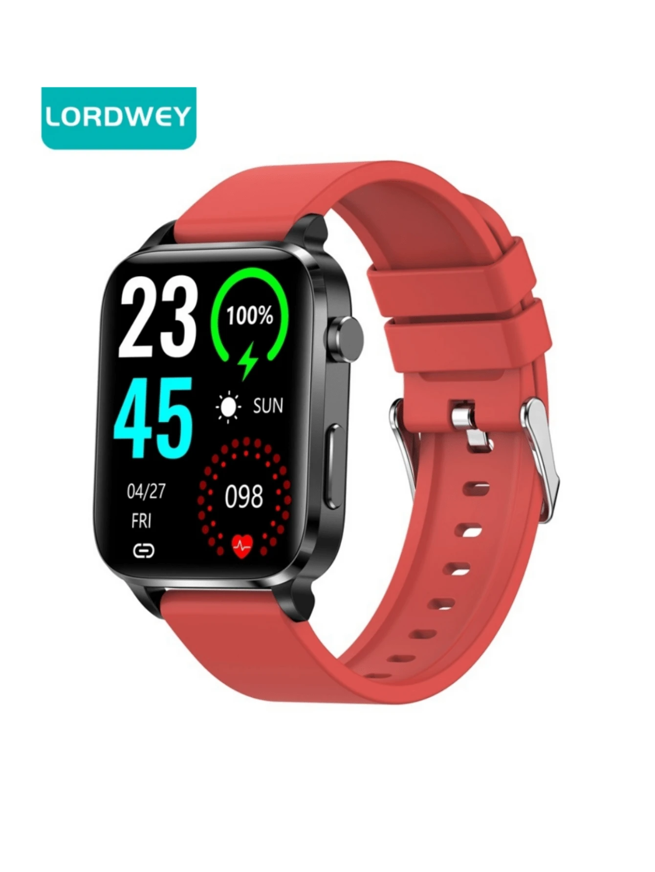 LORDWEY F100 Smart Watch 1.7inch Laser Body Temperature Blood Glucose ...