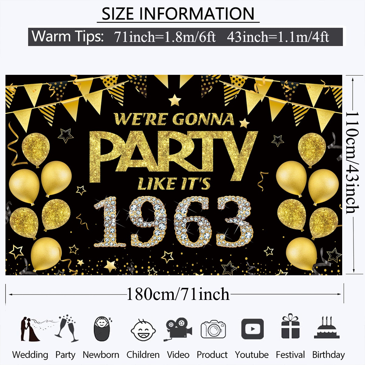Nous Allons Faire La Fête Comme Si C'était 1963 Toile De Fond ...