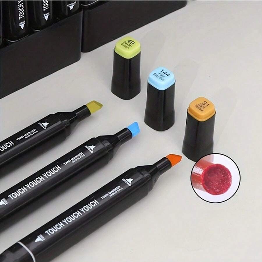 168 Colors Dual Tip Marker Pen Set For Art Drawing And Animation ...