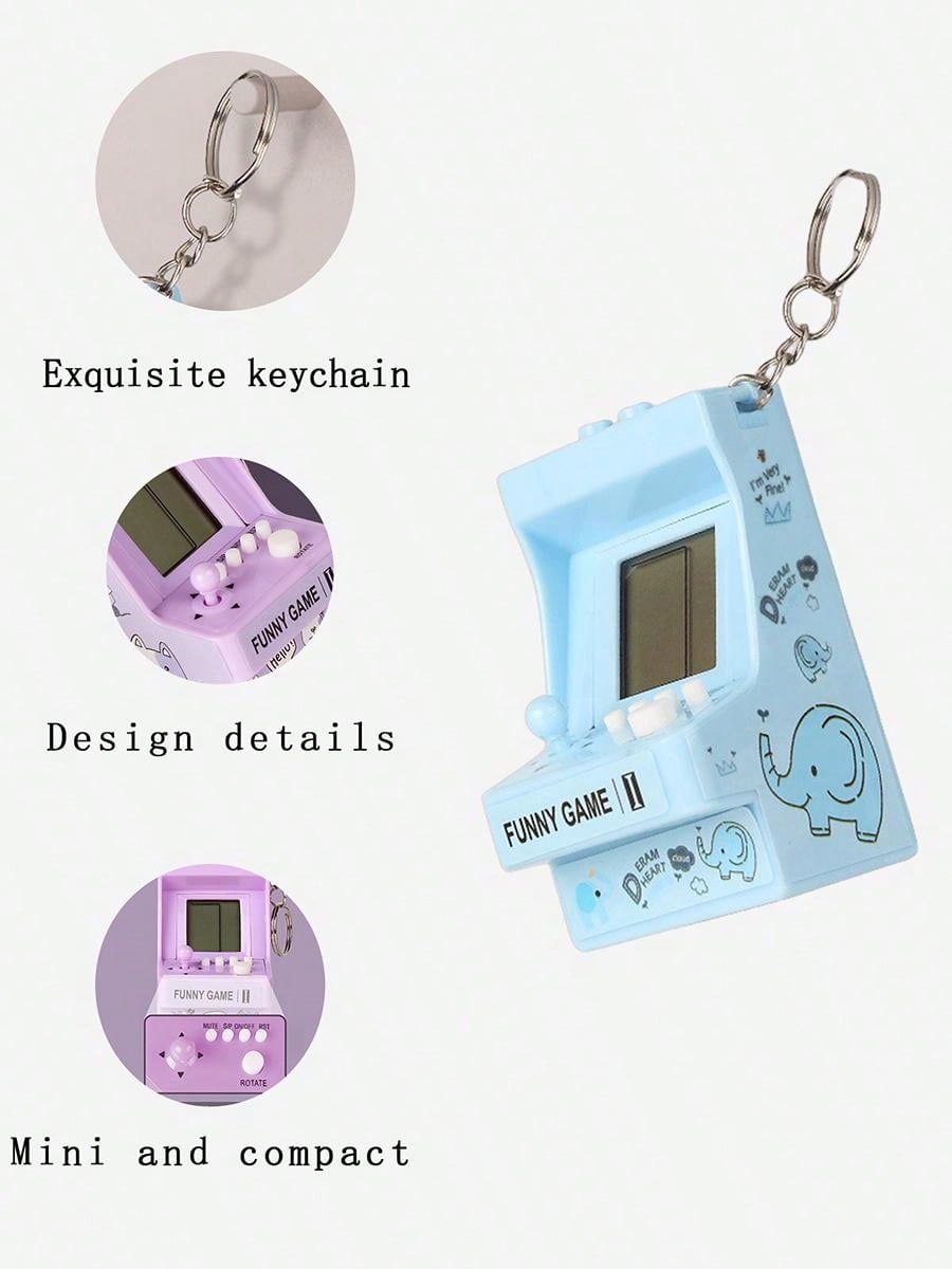 1pc Slot machine Tetris game machine keychain classic memory puzzle toy ...