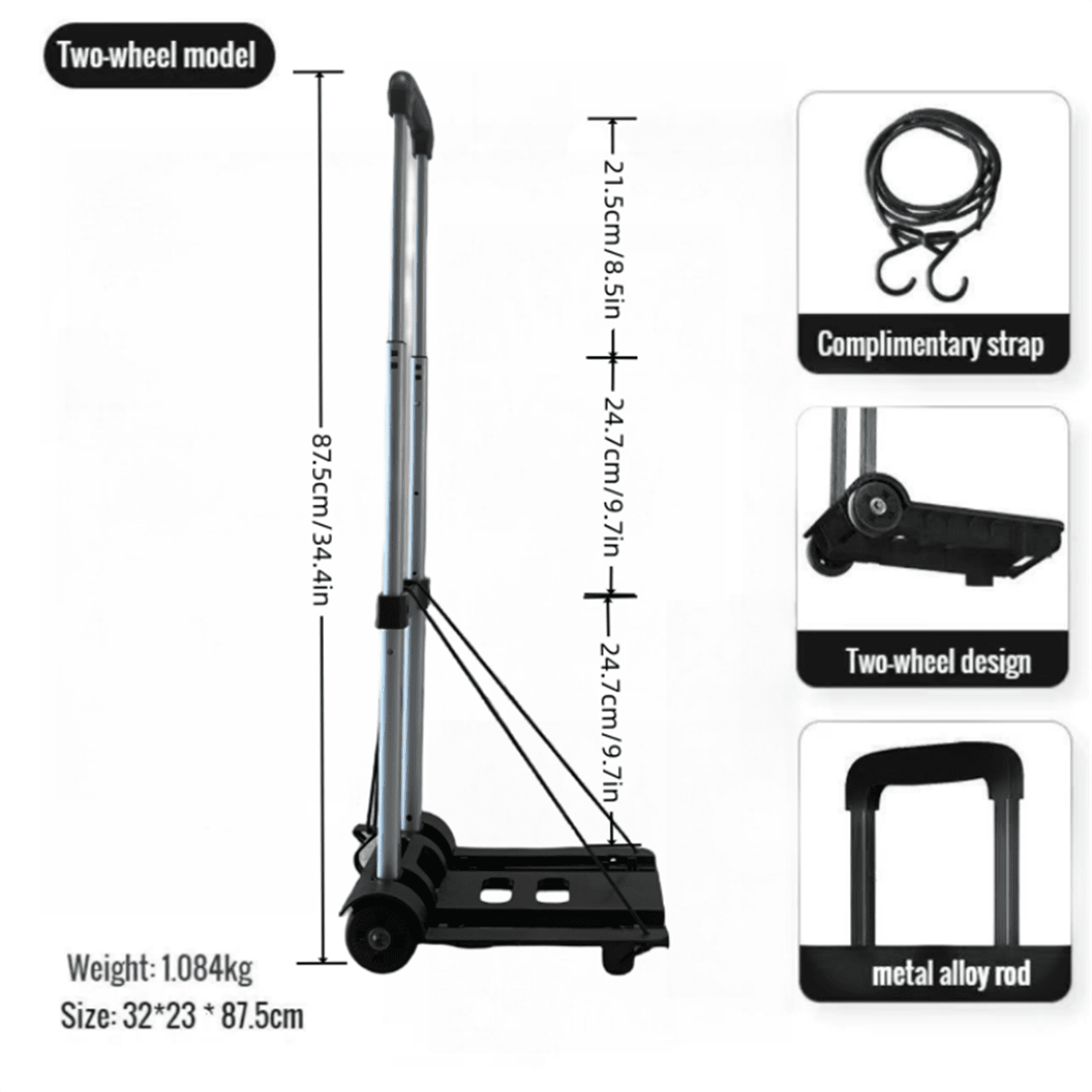 Portable And Foldable Express Delivery Cart | SHEIN USA