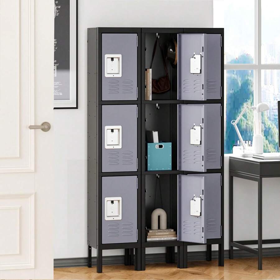 Metal Lockers for Employees with Lock, Employees Locker Storage Cabinet ...