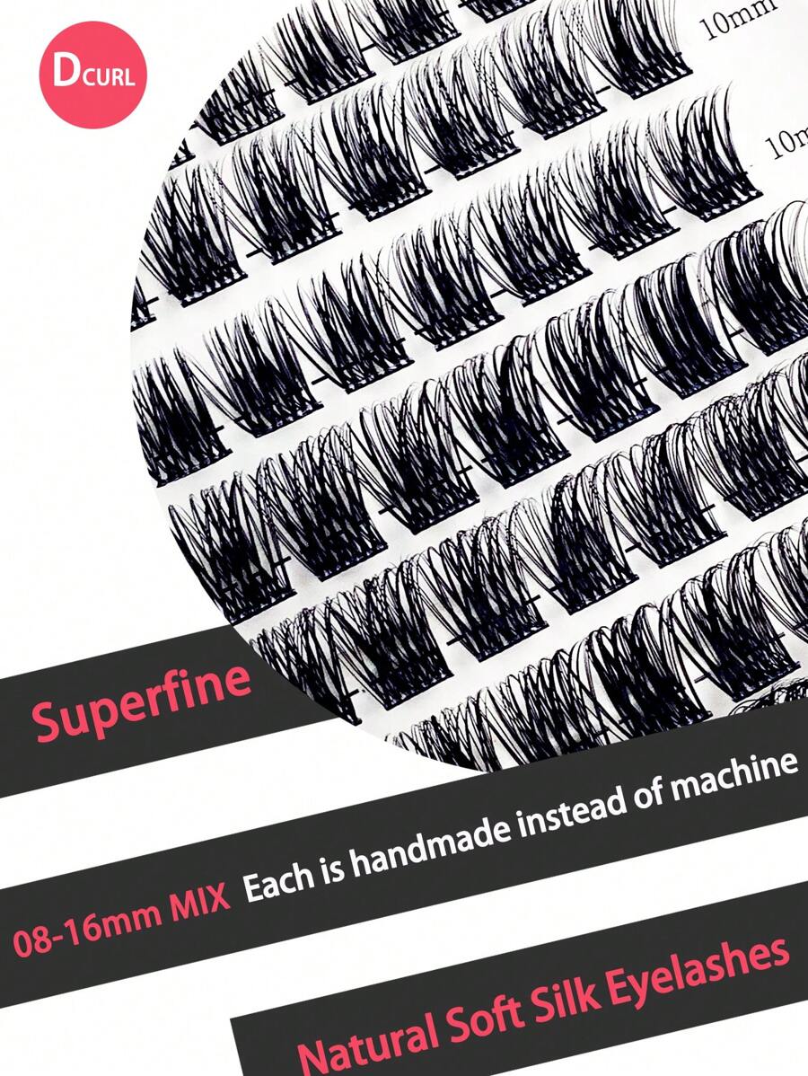 Miss Wink Eyelash Extension C02 Mixed Set, 12 Trays Of 8-16mm Mixed ...