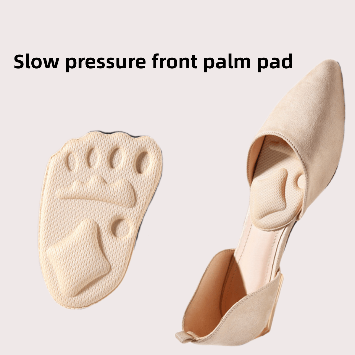1pair Women's Soft Metatarsal Pads, Half Size Inserts For High Heels ...