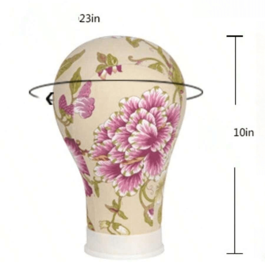 Canvas Head Model For Displaying Wigs, Training Cutting Hair, Making ...