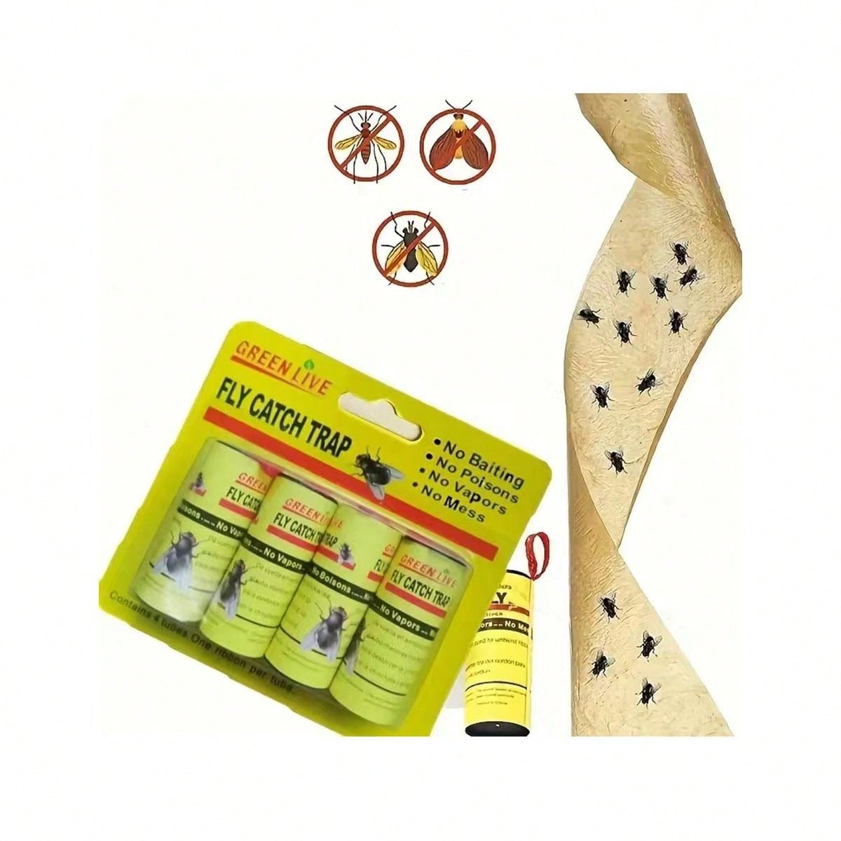 Double Sided Fly Paper Roll, , Hangable, With Colorful Ribbons For ...