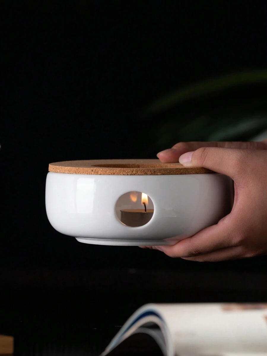 1pc Ceramic Candle-heated Tea Warmer Base For Hotel/home, Tea Pot ...