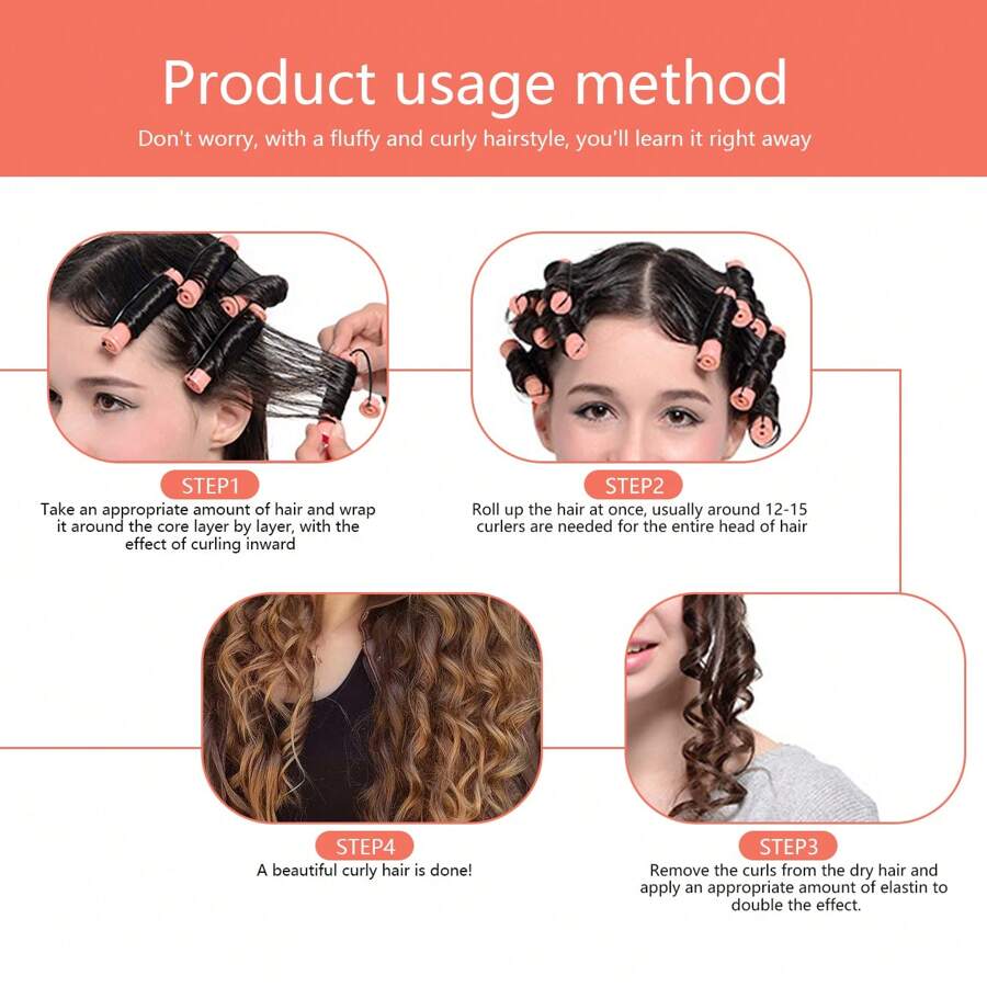 12 Piezas/set Rulos Para Peinado Permanente Con Ondas De Estilo ...