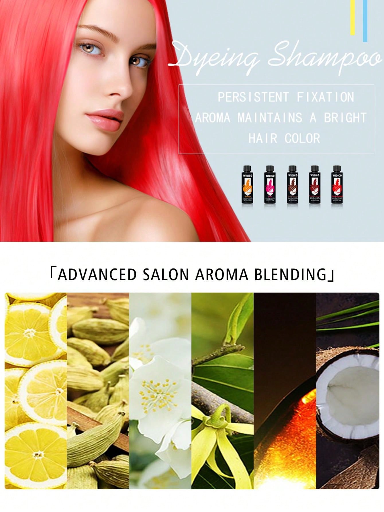 (DARK BROWN)Vegan and Cruelty-Free Semi-Permanent Hair Color Dye ...