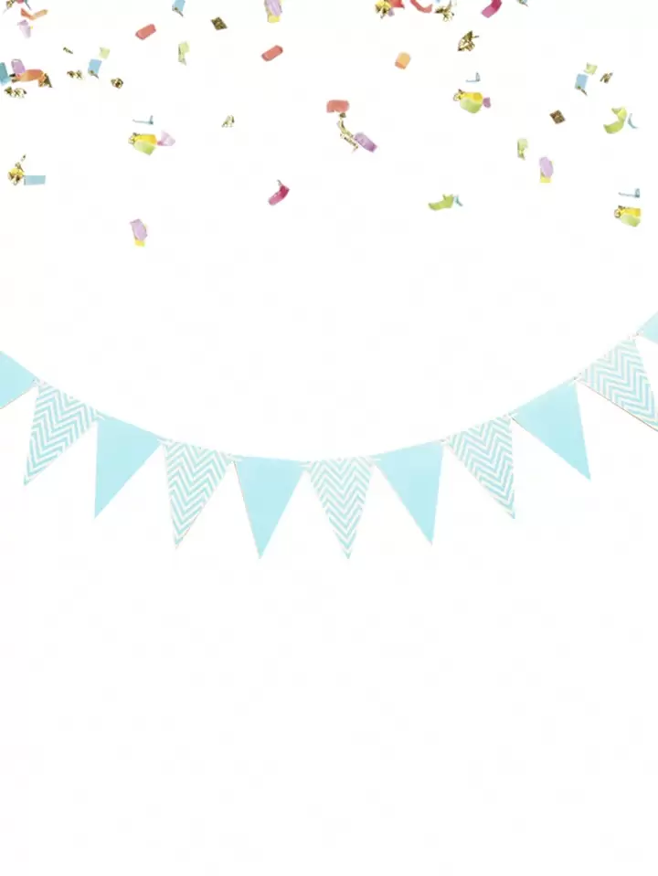 Pastel Pennant Banner Clip Art