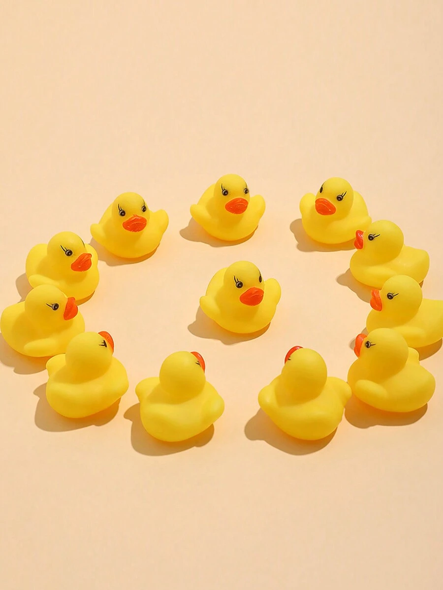 10pcs Cute Mini Rubber Ducks Bath Toys For Kids | SHEIN USA