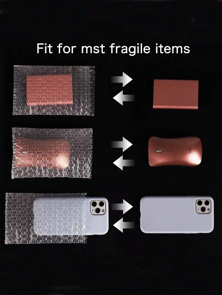 50pcs Bubble Cushioning Wrap Pouches, 4x6 Inches/8x10 Inches, Shock ...