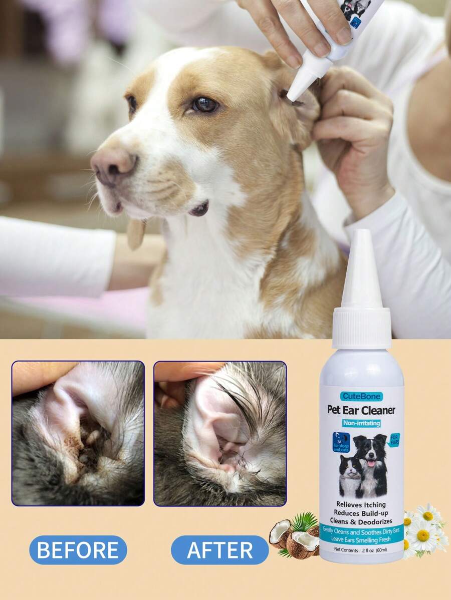 1pc Pet Ear Cleaning Deodorant Decontamination Spray, Non-Irritating Is ...