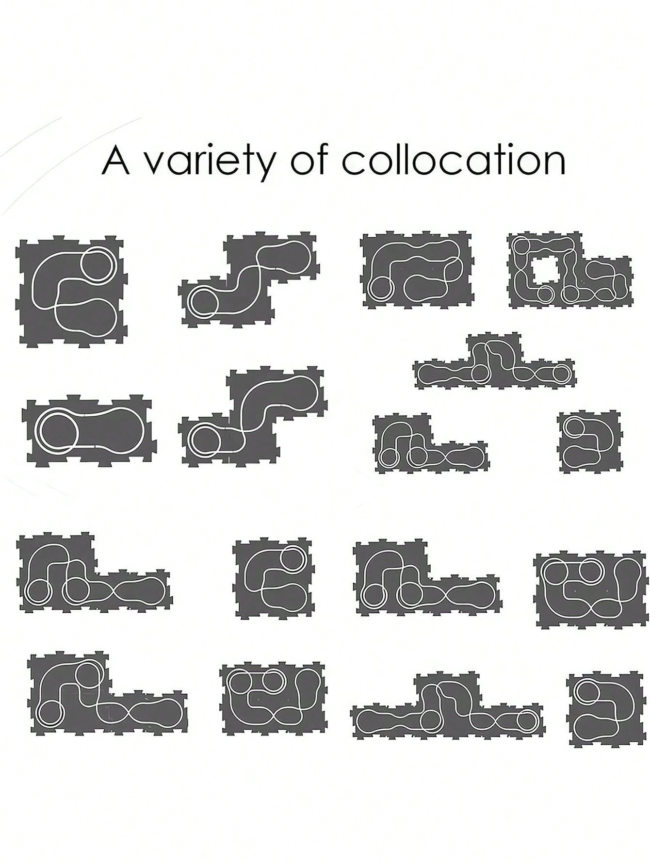 Children's Educational Puzzle Track Car Play Set - 2023 New Train ...