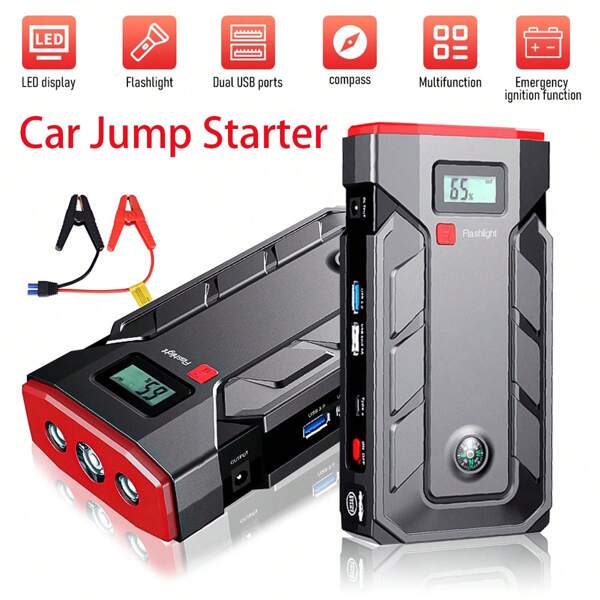 Car Jump Starter, 600A Peak Jump Starter Battery Pack for Car Engine ...
